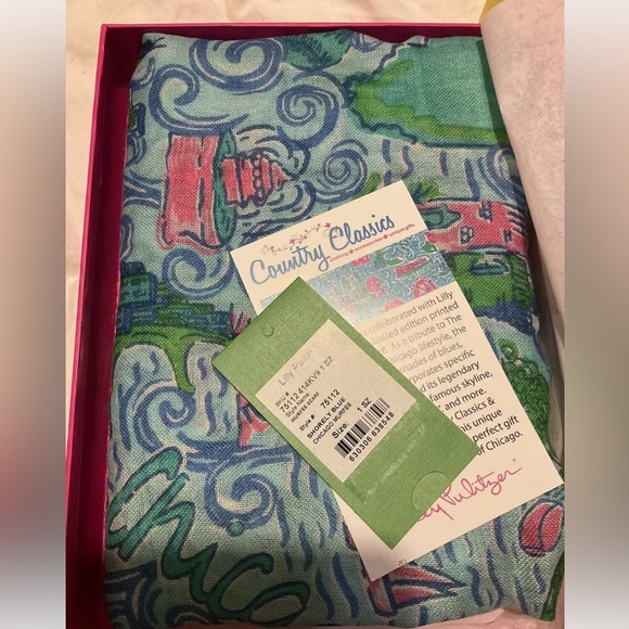 Lilly Pulitzer | Accessories | Lilly Pulitzer Mufee Scarf Chicago Rare | Poshmark